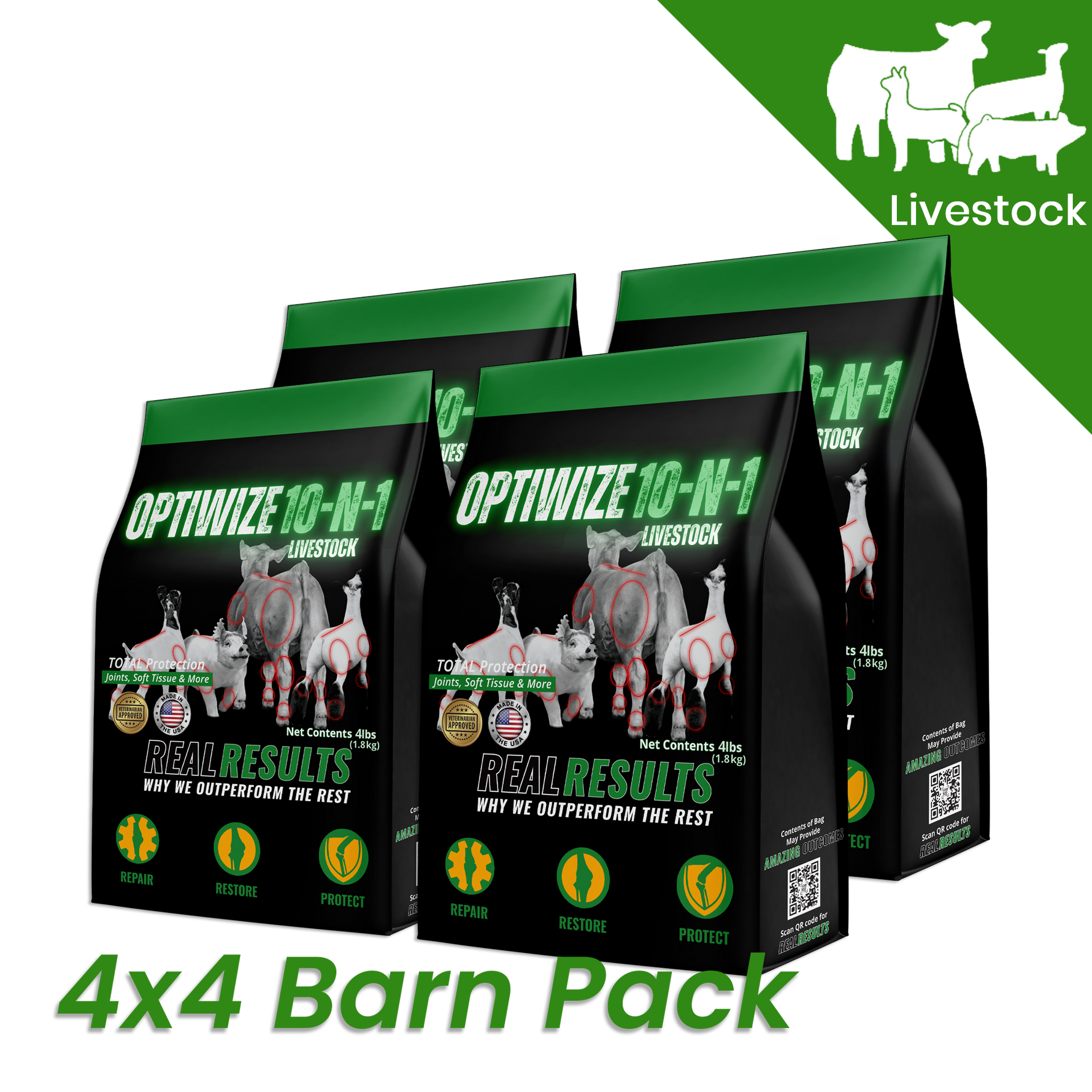 OptiWize 10-N-1 Collagen + Plus – Livestock & Show Animal Supplements